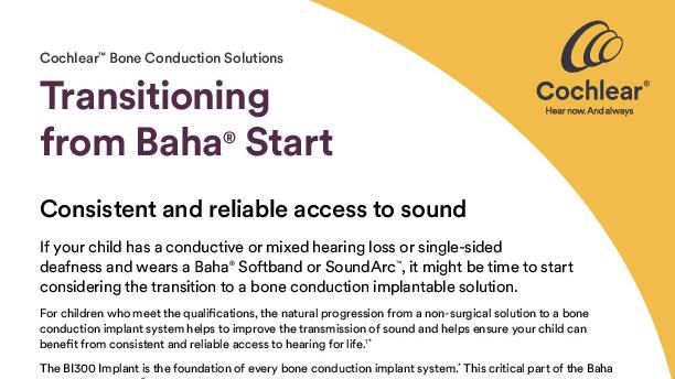 Baha® Start guides