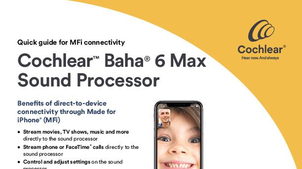 Baha® 6 Max Device Support | Cochlear